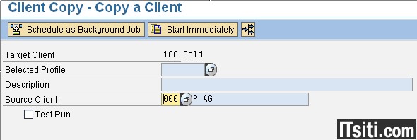 SAP Local Client Copy Steps